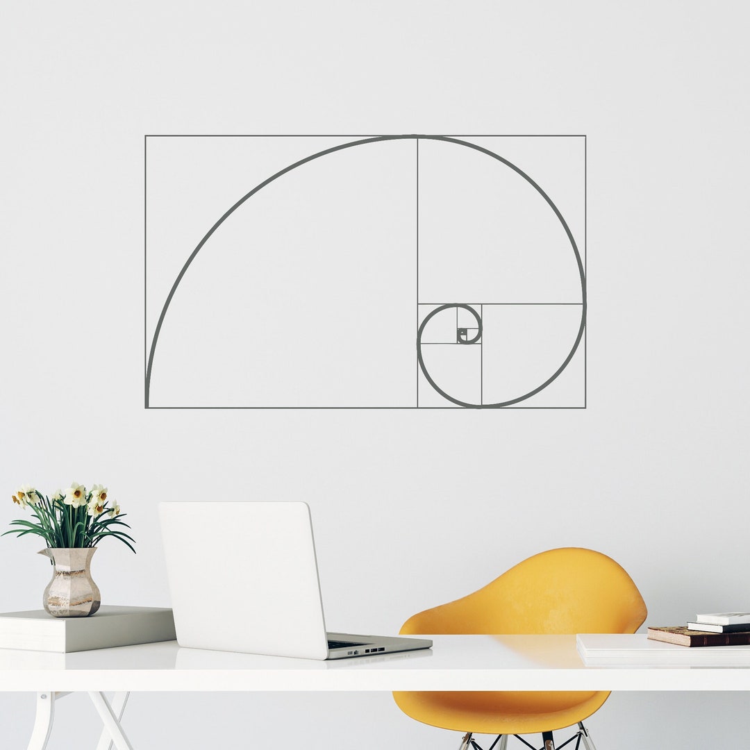 Golden Ratio Vinyl Wall Decal Geometry Math Mathematics School ...