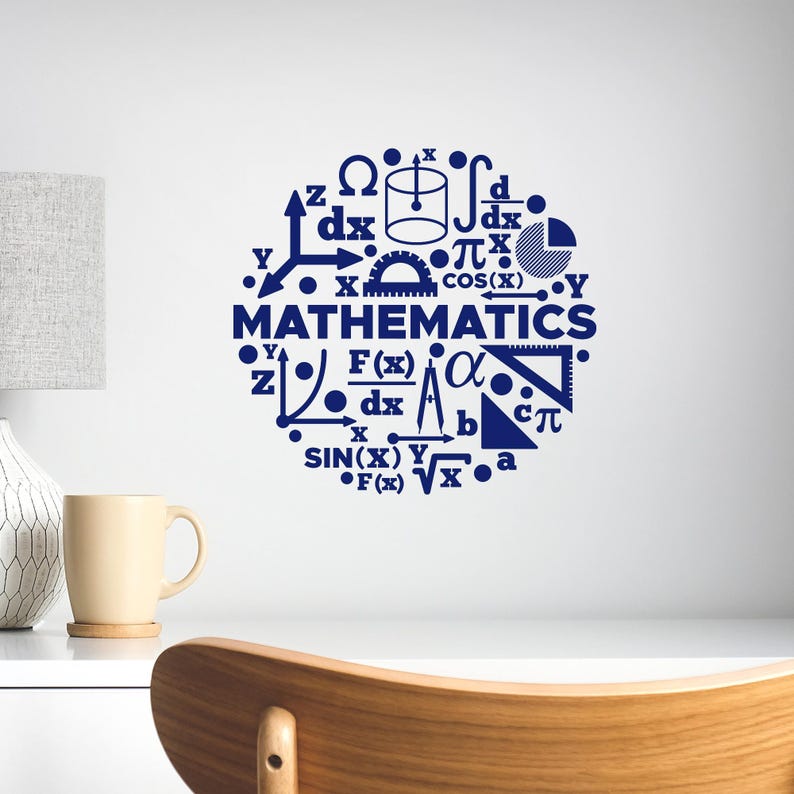 Mathematics Vinyl Wall Decal: Classroom School Decor 6565di - Etsy