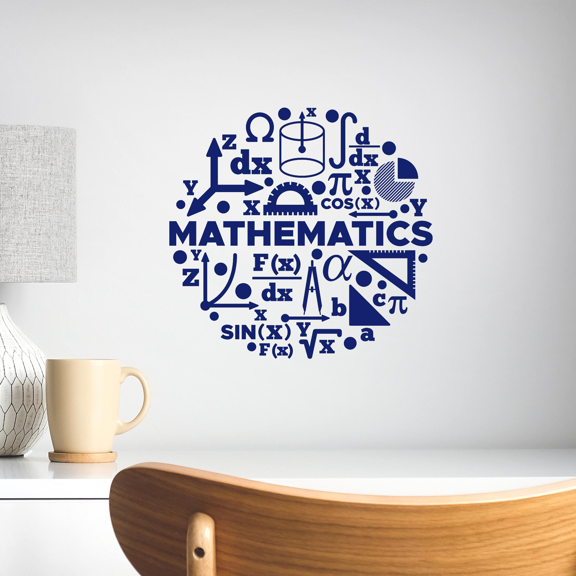 Mathematics Vinyl Wall Decal: Classroom School Decor 6565di - Etsy