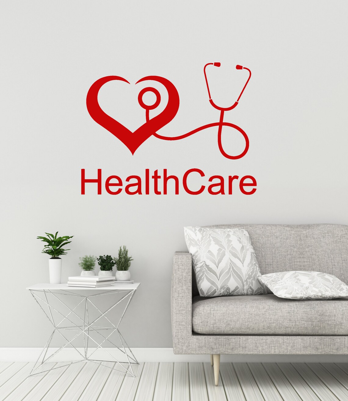 Healthcare Vinyl Wall Decal Health Care Heart Clinic Medical - Etsy
