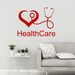 Healthcare Vinyl Wall Decal Health Care Heart Clinic Medical Hospital ...