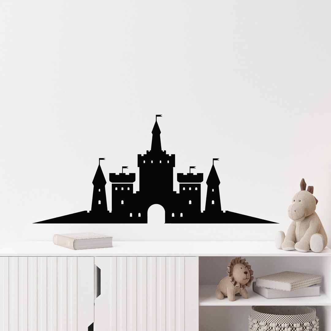 Castle Vinyl Wall Decal Medieval Tower Fairy Tale Child Room Stickers ...