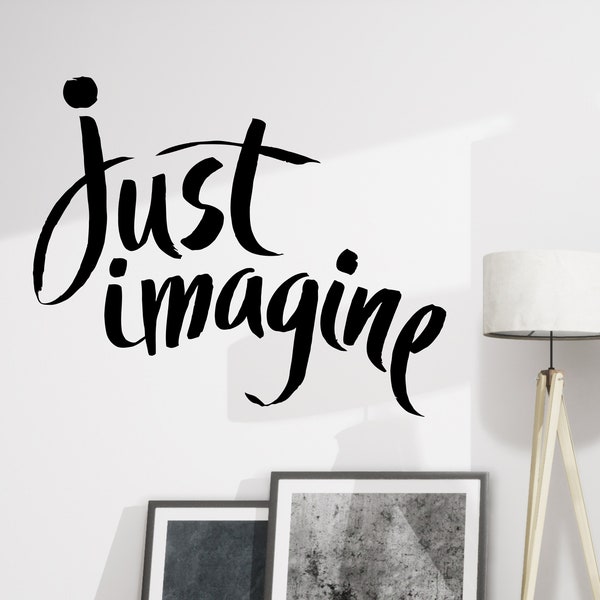 Imagine Wall Decal - Etsy