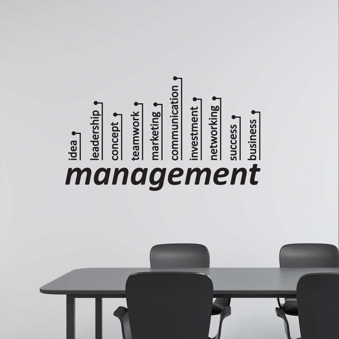 Modern Management Vinyl Wall Art Decal Sticker - Home Office ...