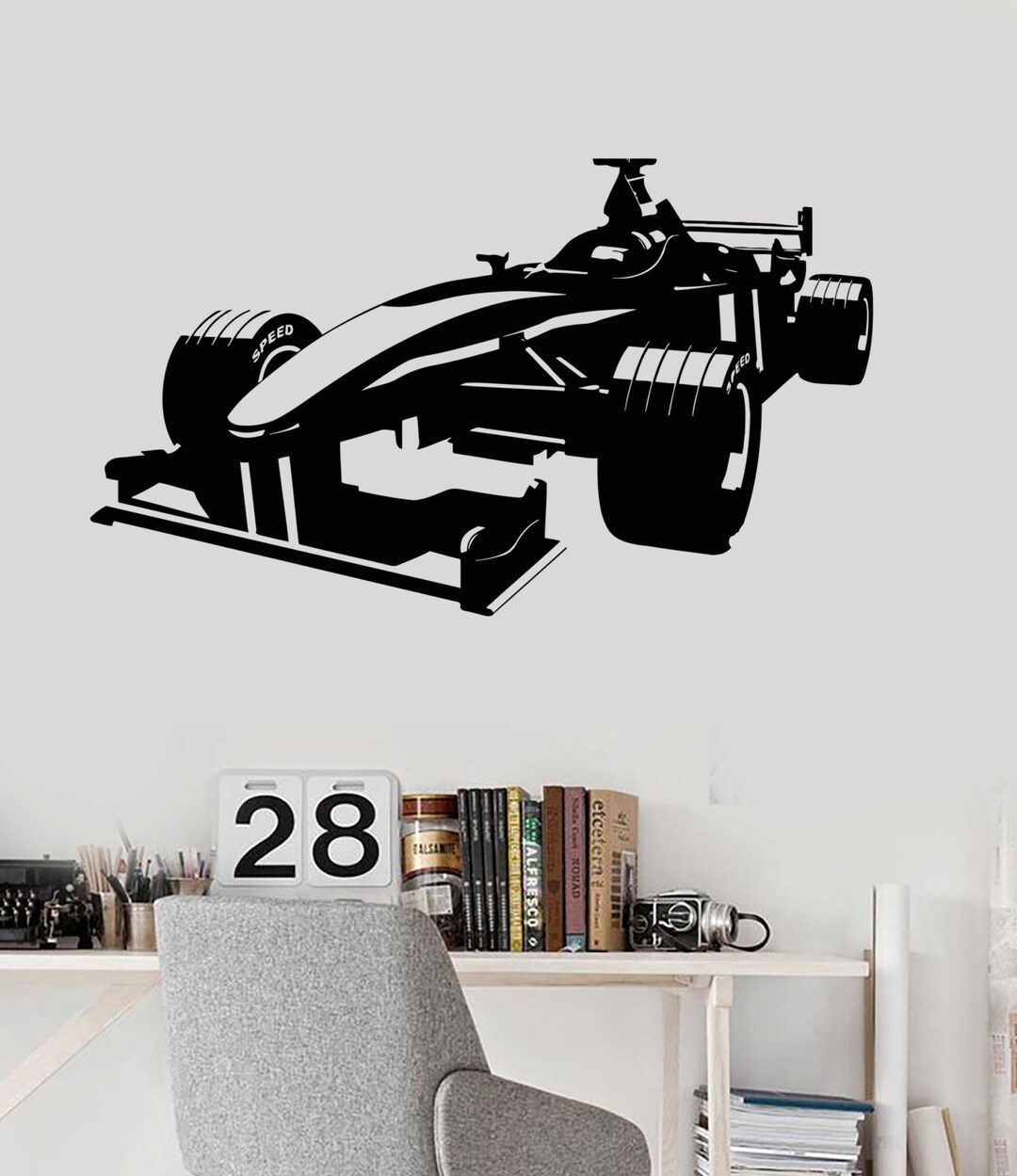 Wall Art Mural Carting Car Racing Guaranteed Quality Decor 2340 - Etsy