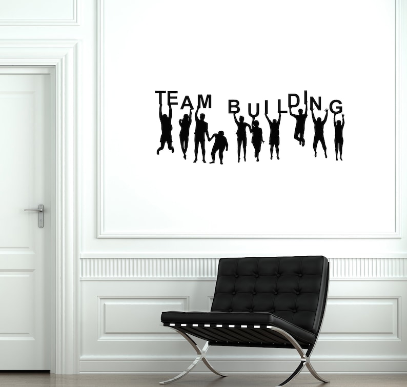 Team Building Vinyl Wall Decal Teambuilding Office Room Decor | Etsy