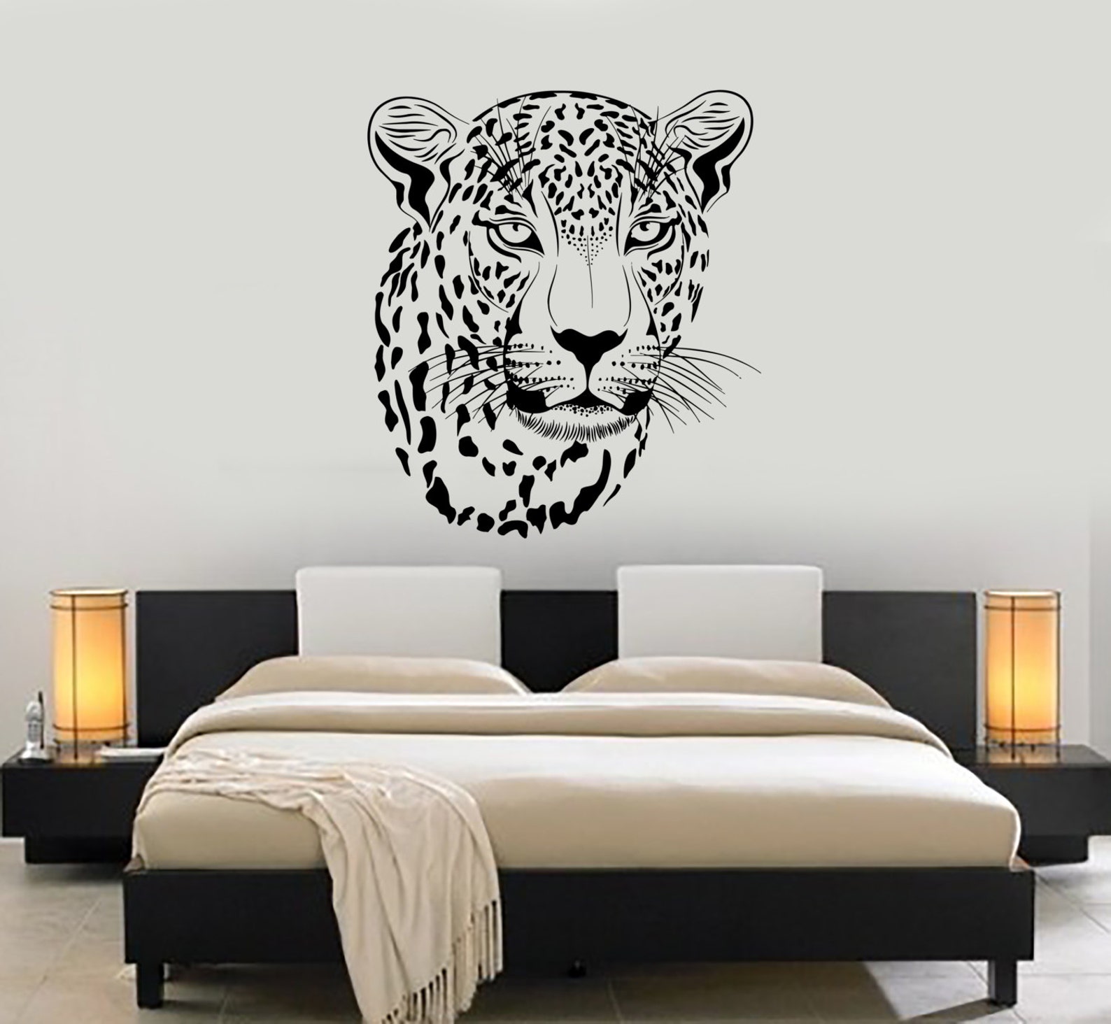 Wall Vinyl Decal Cheetah Ethnic Decor Leopard African Mural | Etsy