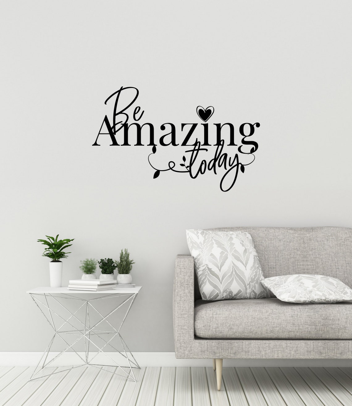 Be Amazing Today Vinyl Wall Decal Inspirational Quote Beauty - Etsy