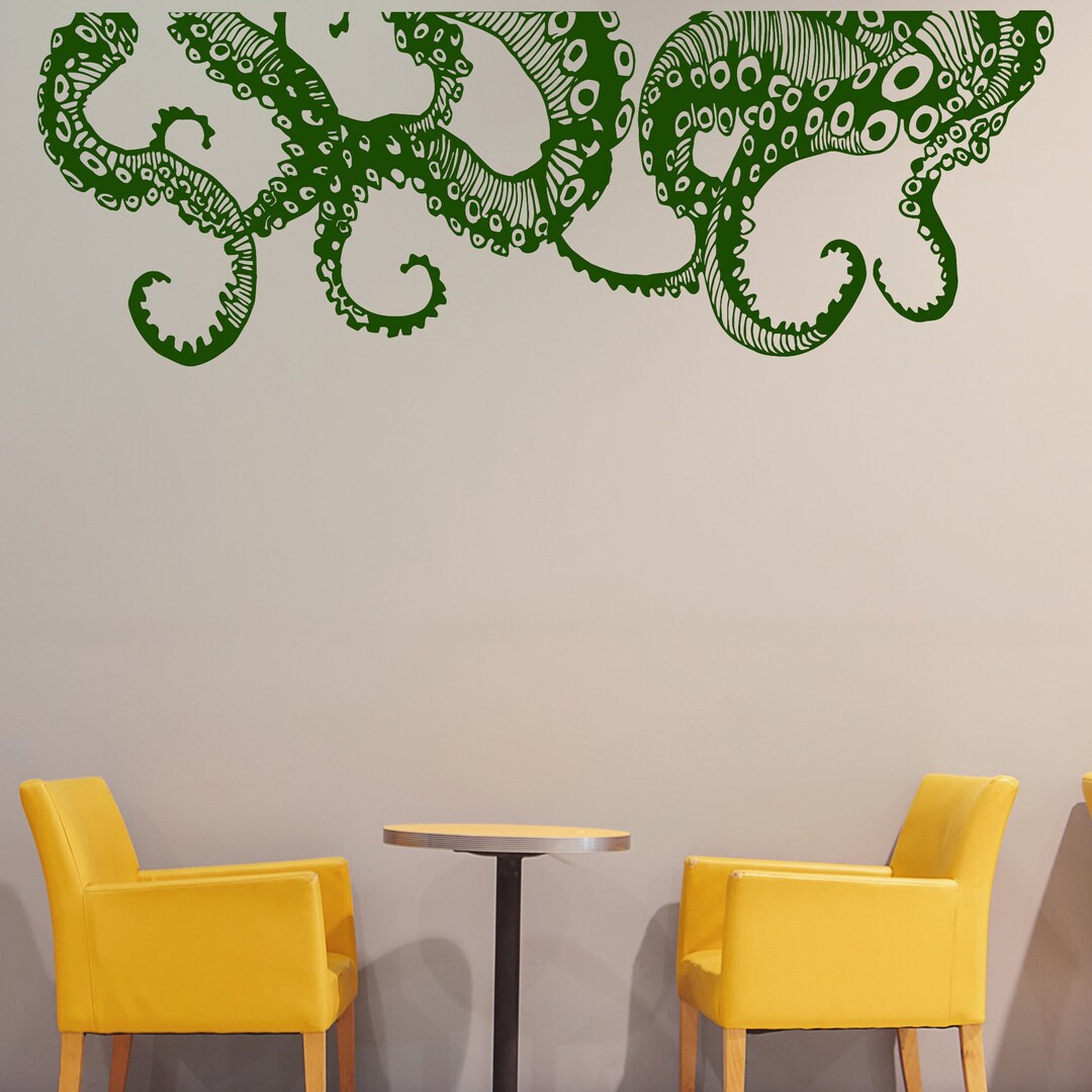 Tentacles Vinyl Wall Decal Octopus Sea Ocean Monster Kraken Fantasy ...