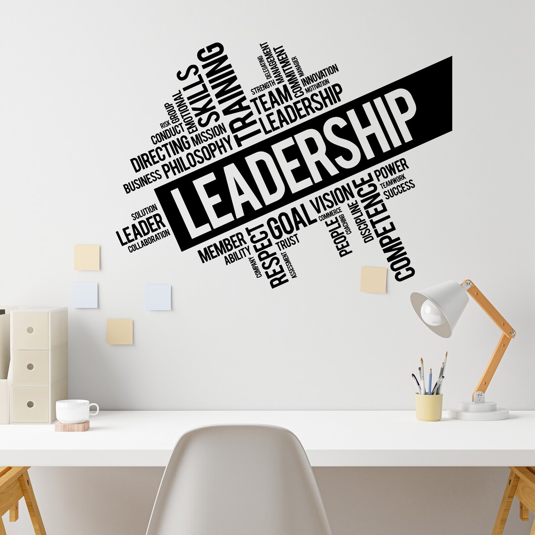 Leadership Vinyl Wall Decal Office Space Decor Team Work Stickers Mural ...