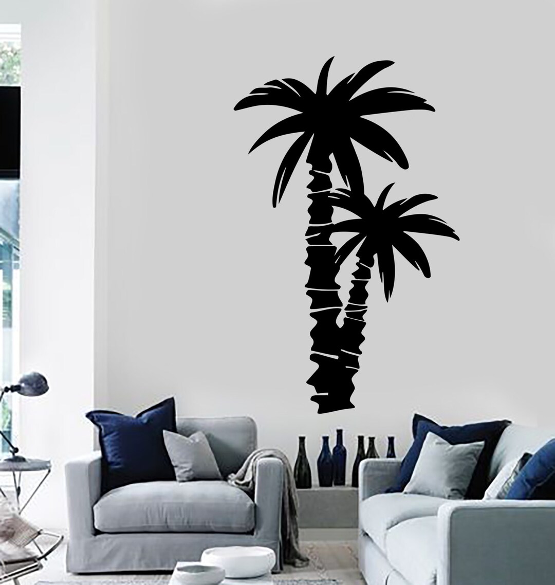 Wall Decal Palm Coconut Tree Branch Nature Vinyl Sticker Art 1422dz - Etsy