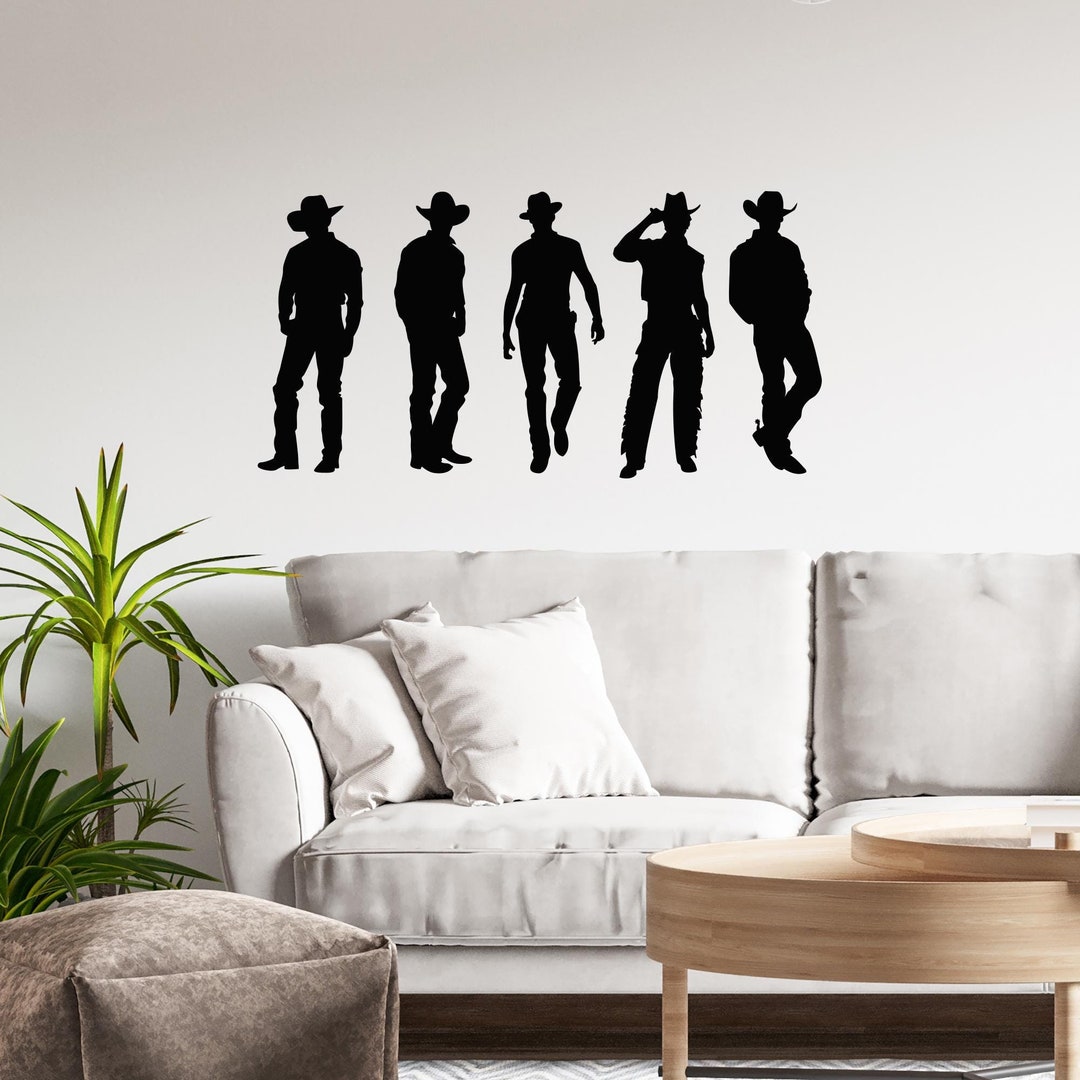 Cowboys Vinyl Wall Decal: Western Farmhouse Decor 6584di - Etsy