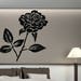 Large Wall Vinyl Decal Beautiful Flower Bud Rose Thorns Home Decor ...