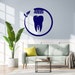 Tooth Vinyl Wall Decal Toothbrush Bathroom Dental Clinic - Etsy