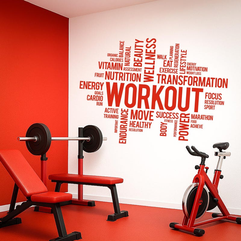 Gym Wall Decal - Etsy