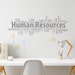 Human Resources Vinyl Wall Decal HR Specialist Office Space Room ...