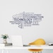 Technology Vinyl Wall Decal Innovation Software Company IT Art Tech ...