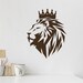Abstract Lion Head Wall Vinyl Decal Polygonal Animal Predator King ...