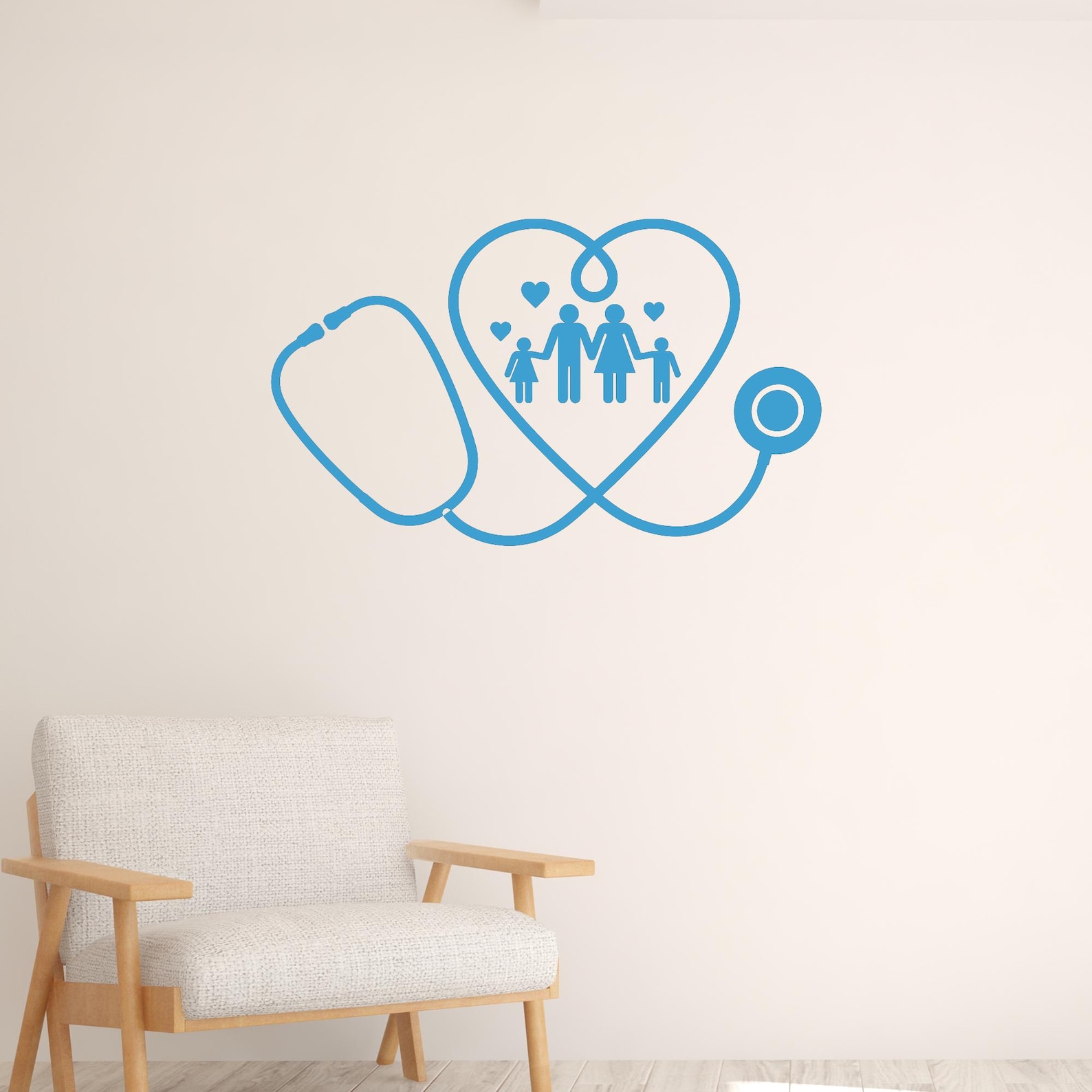 Family Clinic Vinyl Wall Decal Hospital Signboard Medical Office Health ...