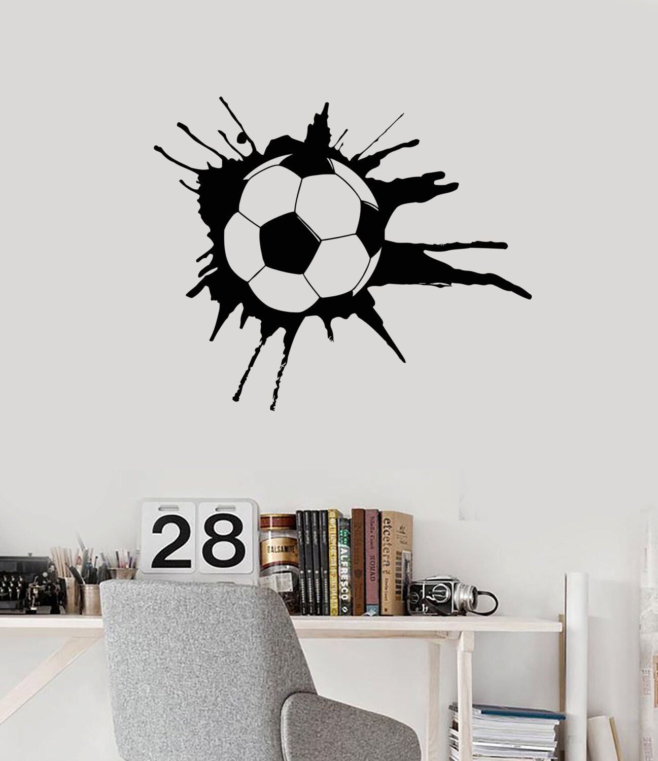 Wall Vinyl Decal Soccer Football Sport Guaranteed Quality Decor 2258di ...