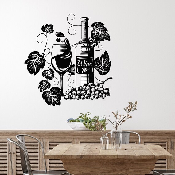 Wine Bottle Decals For Walls Big Dot Of Happiness Baptism Blue Elegant