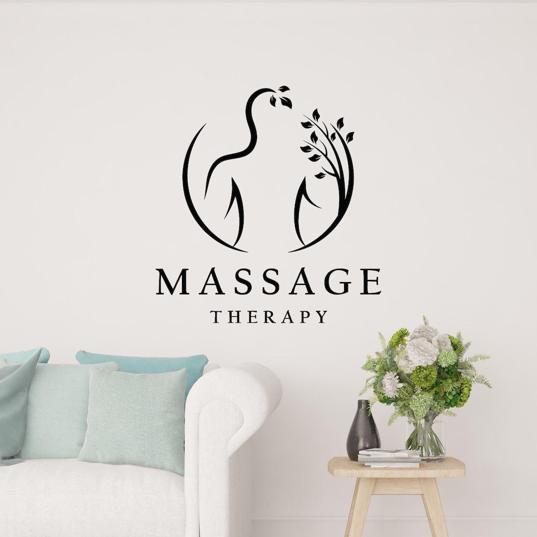 Massage Therapy Vinyl Wall Decal Spa Salon Decor Wellness Studio ...