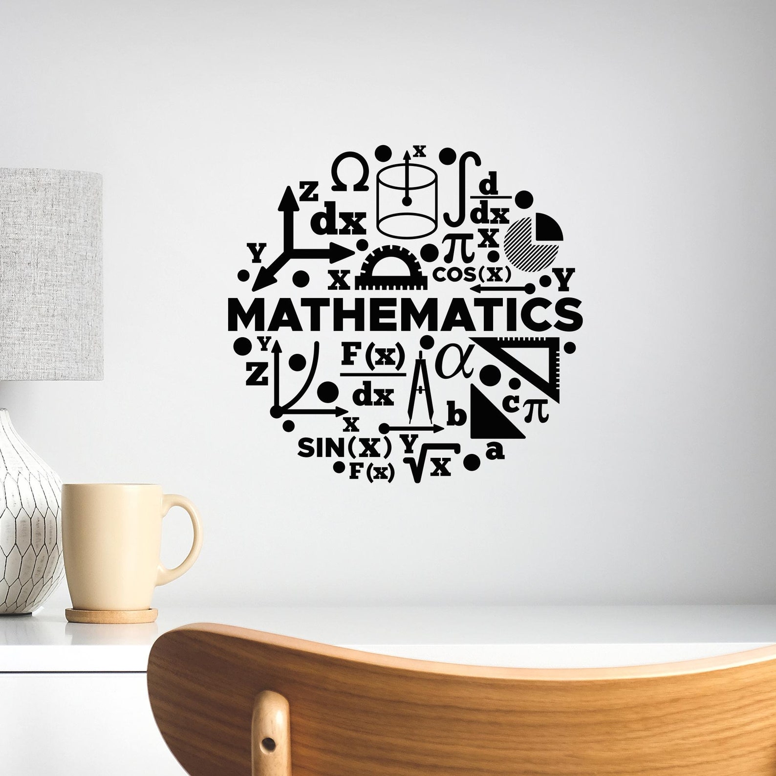 Mathematics Vinyl Wall Decal: Classroom School Decor 6565di - Etsy
