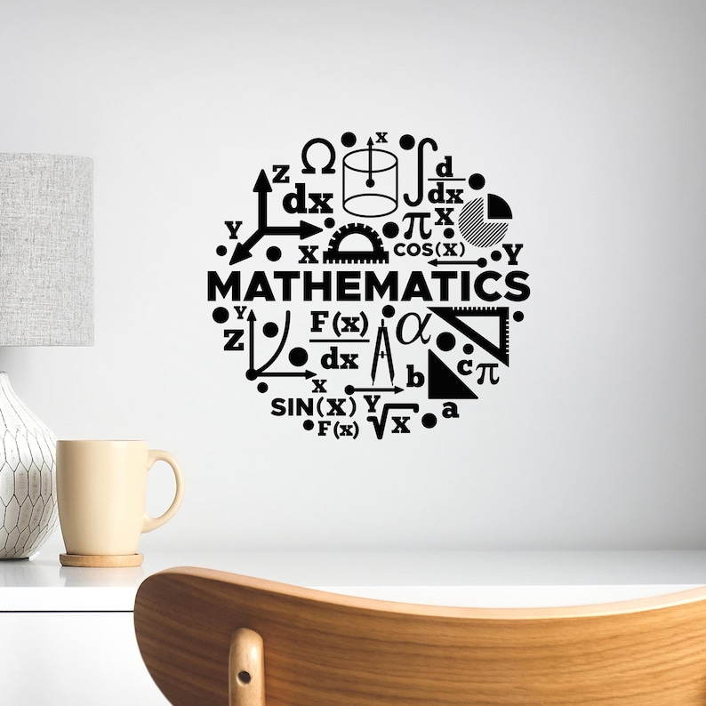 Mathematics Vinyl Wall Decal: Classroom School Decor 6565di - Etsy