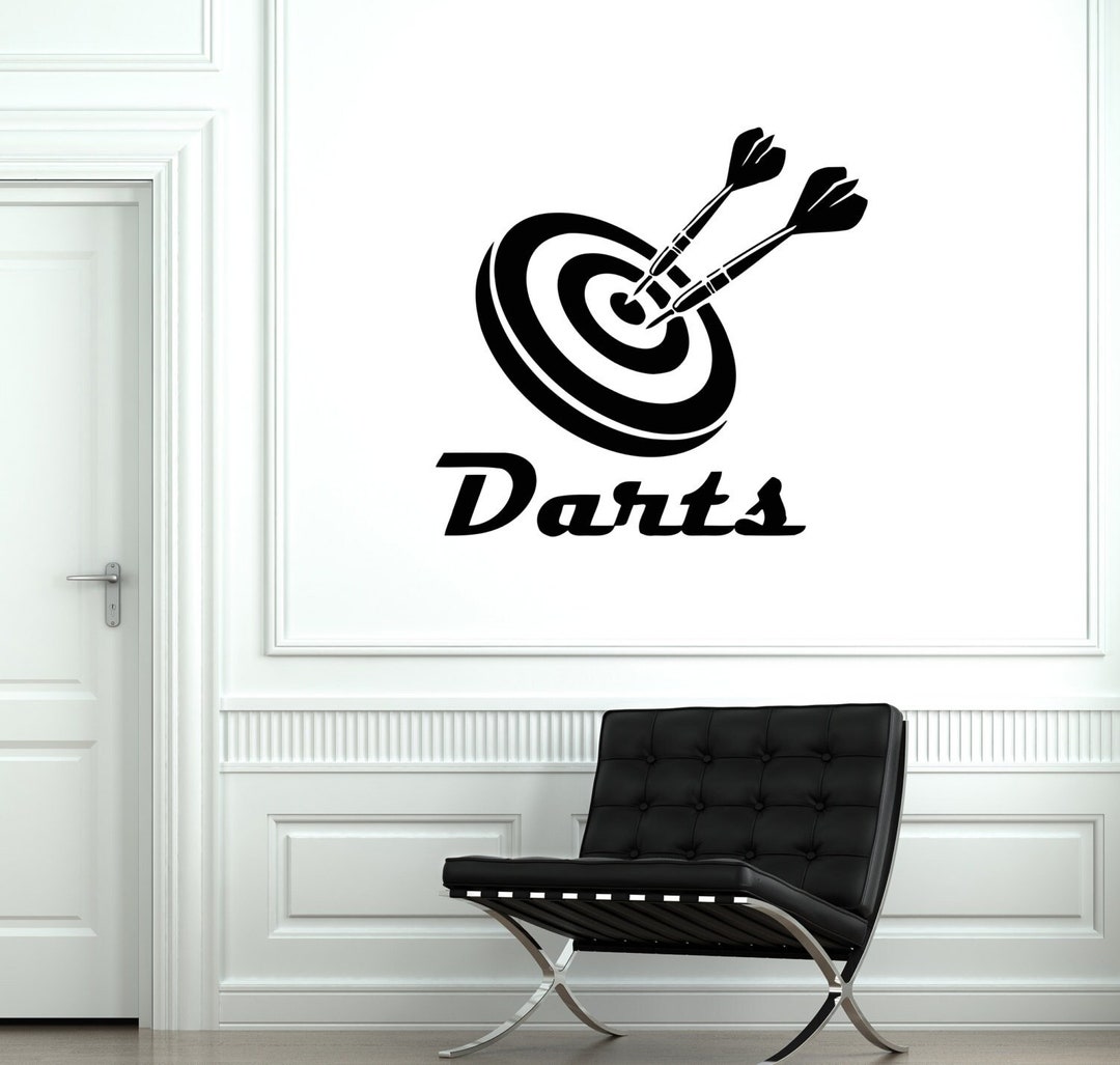 Darts Game Vinyl Wall Decal Cool Guaranteed Quality Decor Man Cave ...