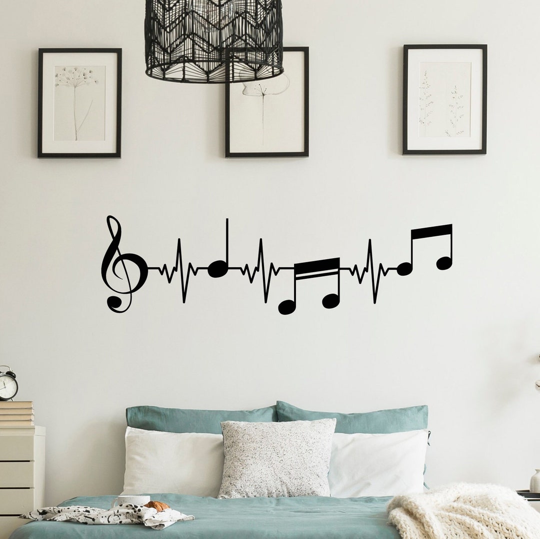 Music Vinyl Wall Decal Musical Notes School Teacher Music Studio ...