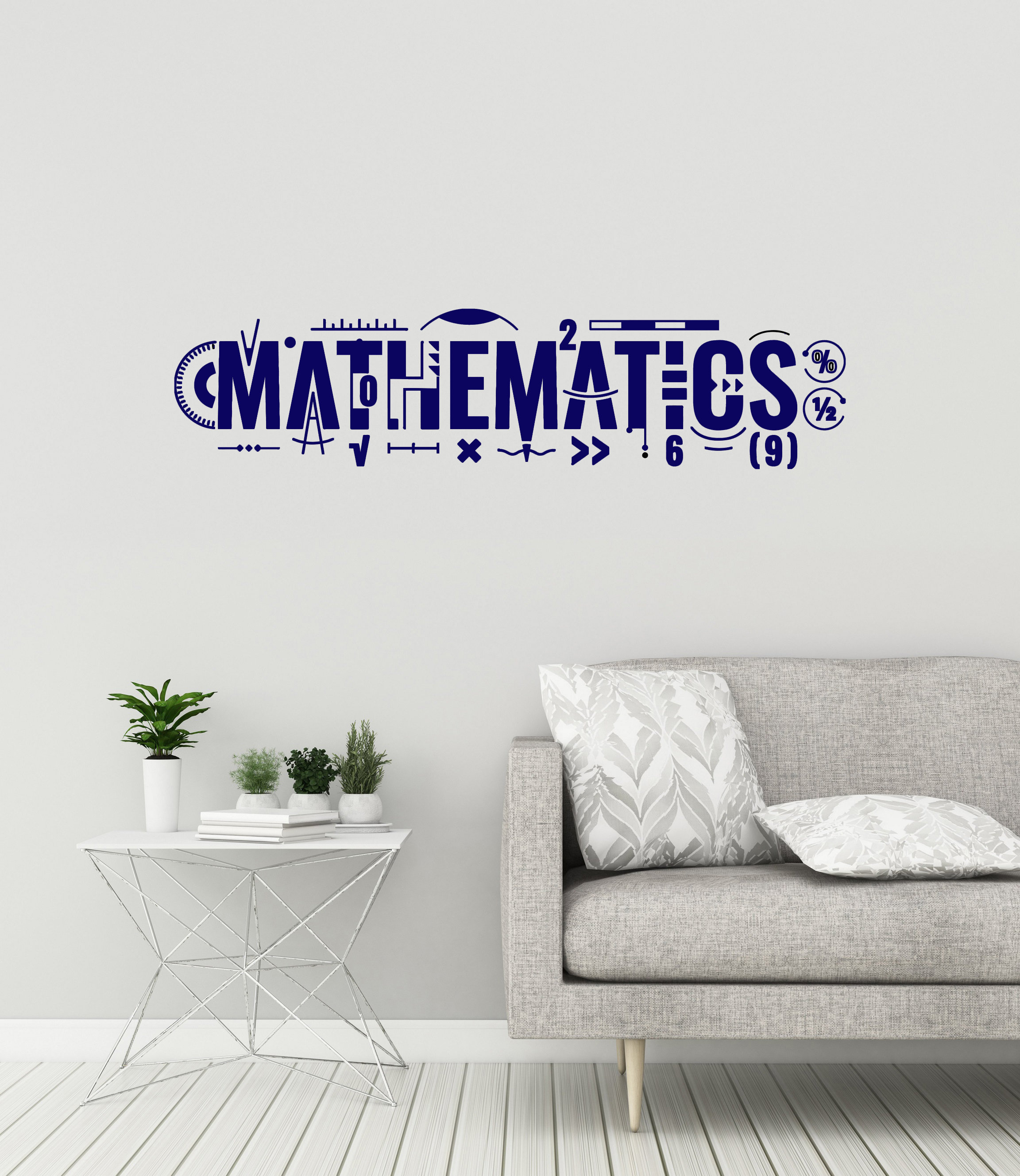 Mathematics Vinyl Wall Decal Math School Decor Idea Classroom - Etsy