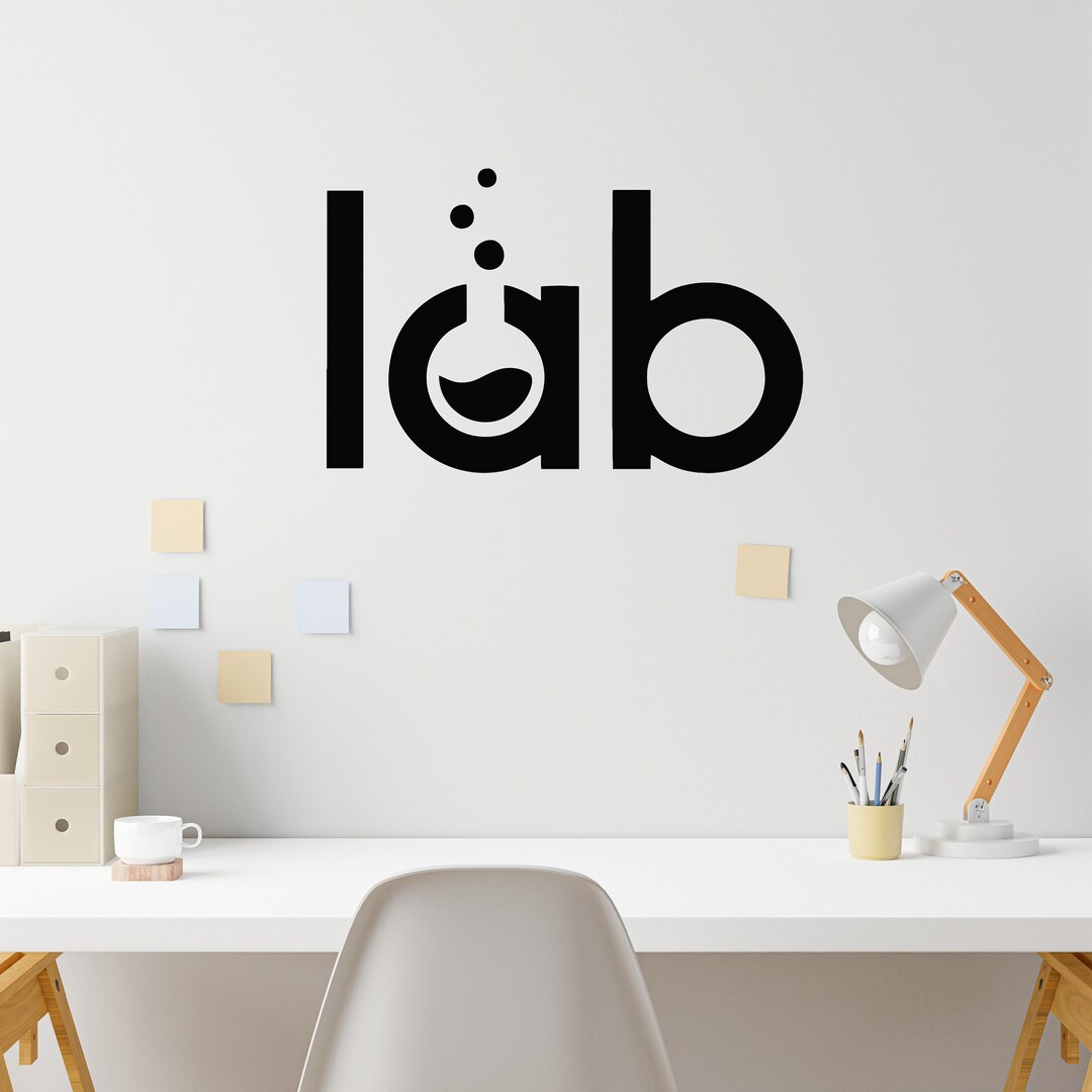 Laboratory Vinyl Wall Decal Lab Science Office Classroom School ...