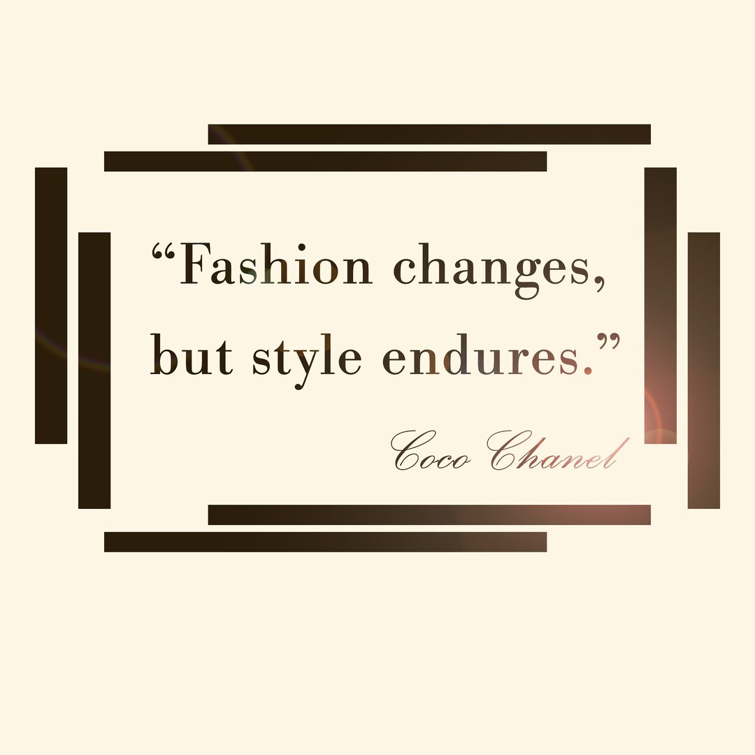 Wall Decal Coco Chanel Quote Words Fashion Motivational Decor - Etsy