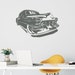 Retro Car Vinyl Wall Decal Classic Vintage Antique 1900s Garage Home ...