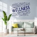 Wellness Vinyl Wall Decal Beauty Spa Salon Home Gym Health Healthcare ...