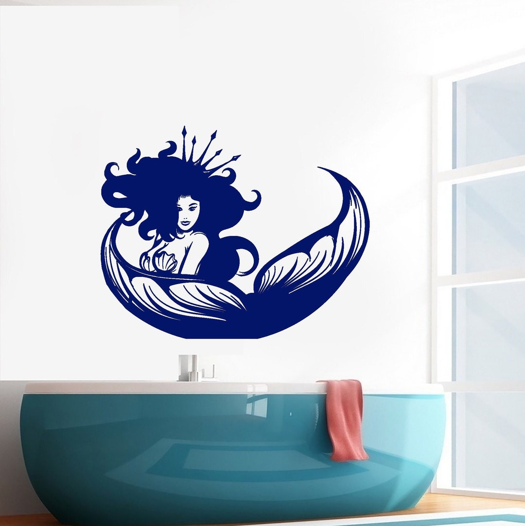 Mermaid Quote Vinyl Wall Decal Girl Room Marine Room Stickers Mural ...