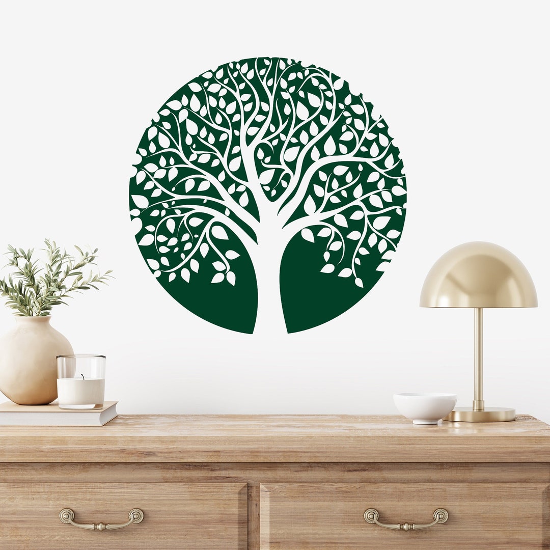 Tree of Life Wall Vinyl Decal Leaves Nature Family Home Decor Stickers ...