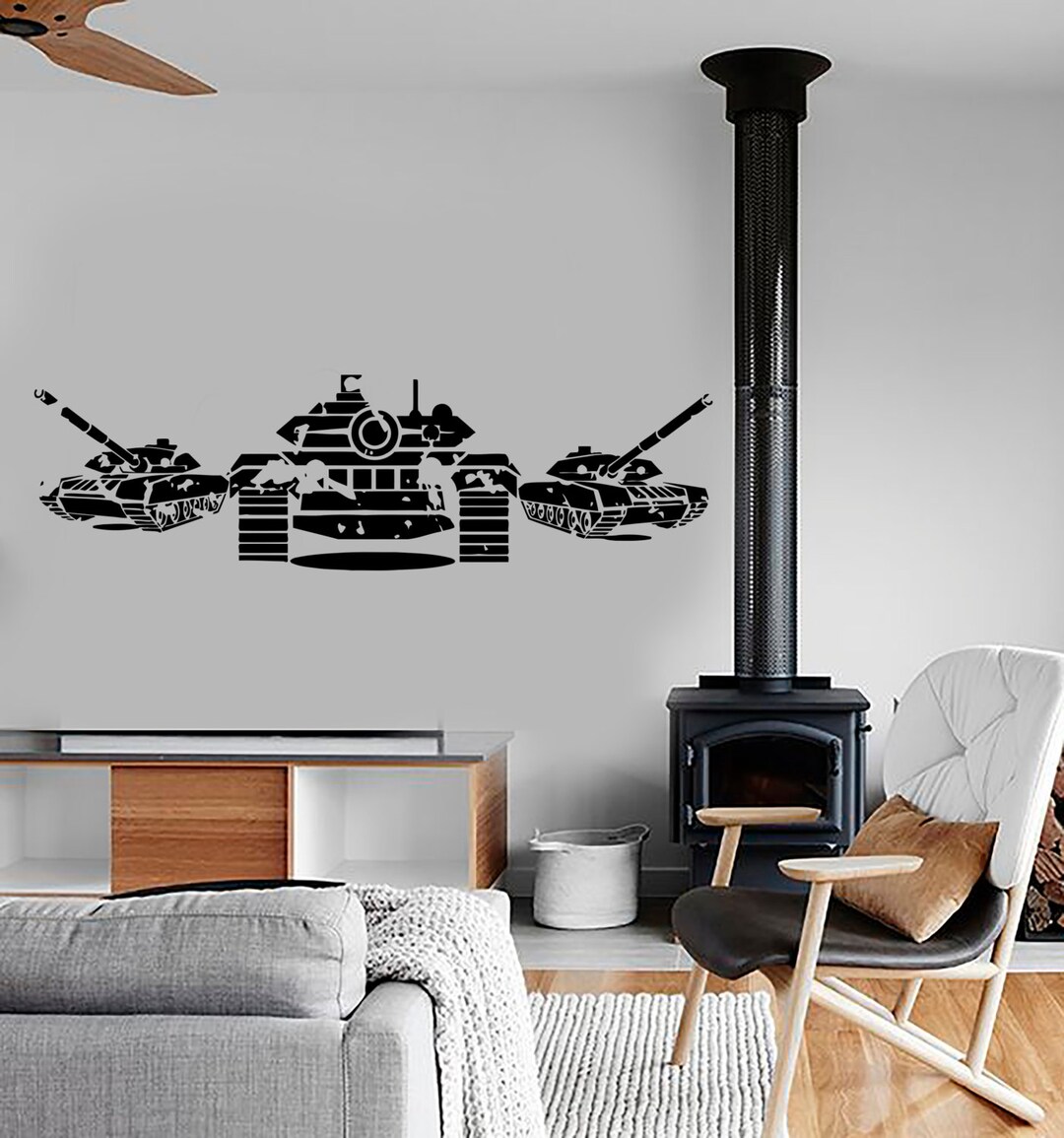 Wall Vinyl Tanks Army War Military Forces Guaranteed Quality Decal ...