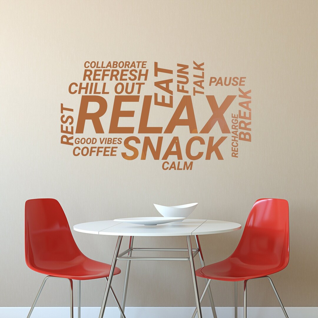 Inspirational Breakroom Wall Art: Office Vinyl Decal Sticker for ...