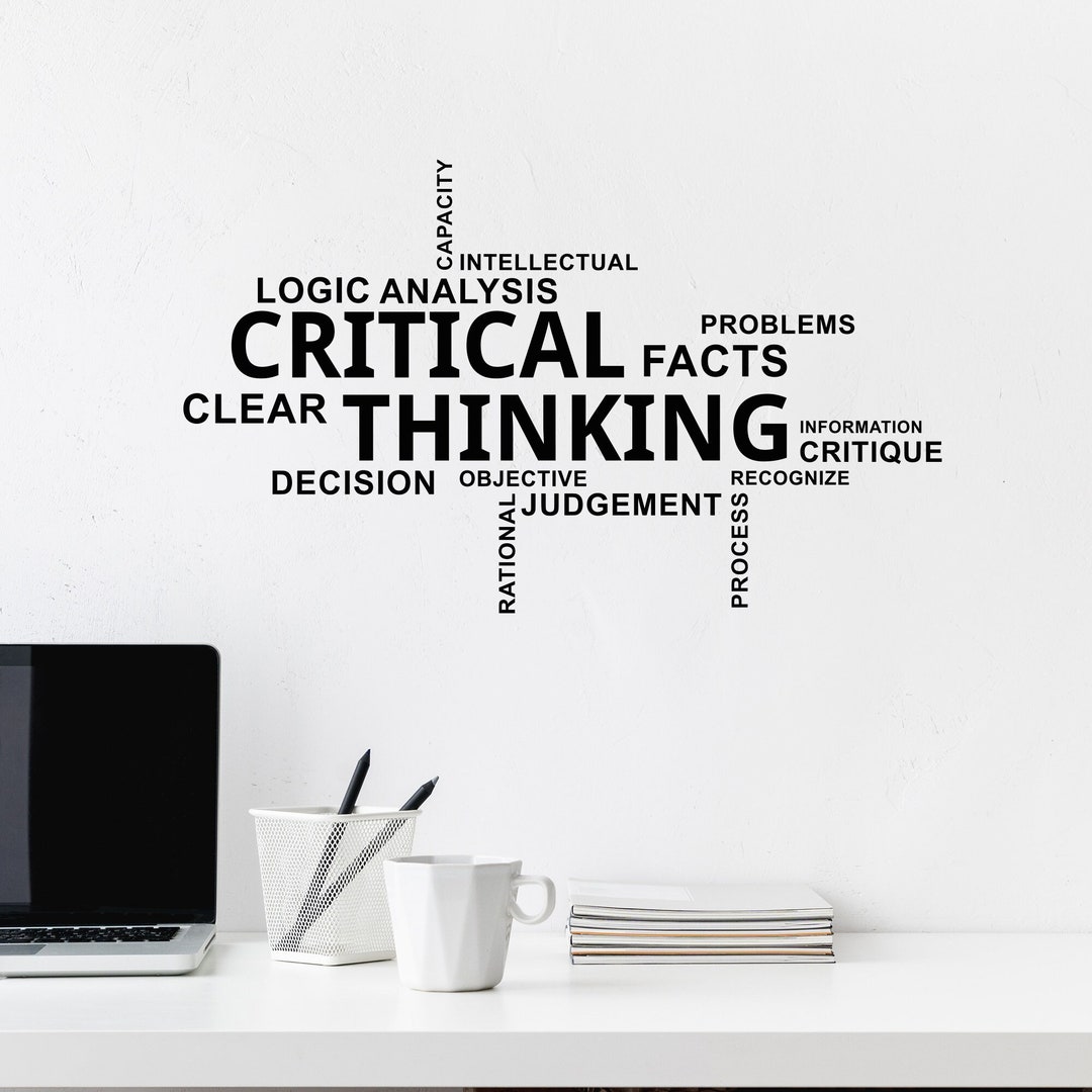 Critical Thinking Vinyl Wall Decal University Middle School Science ...