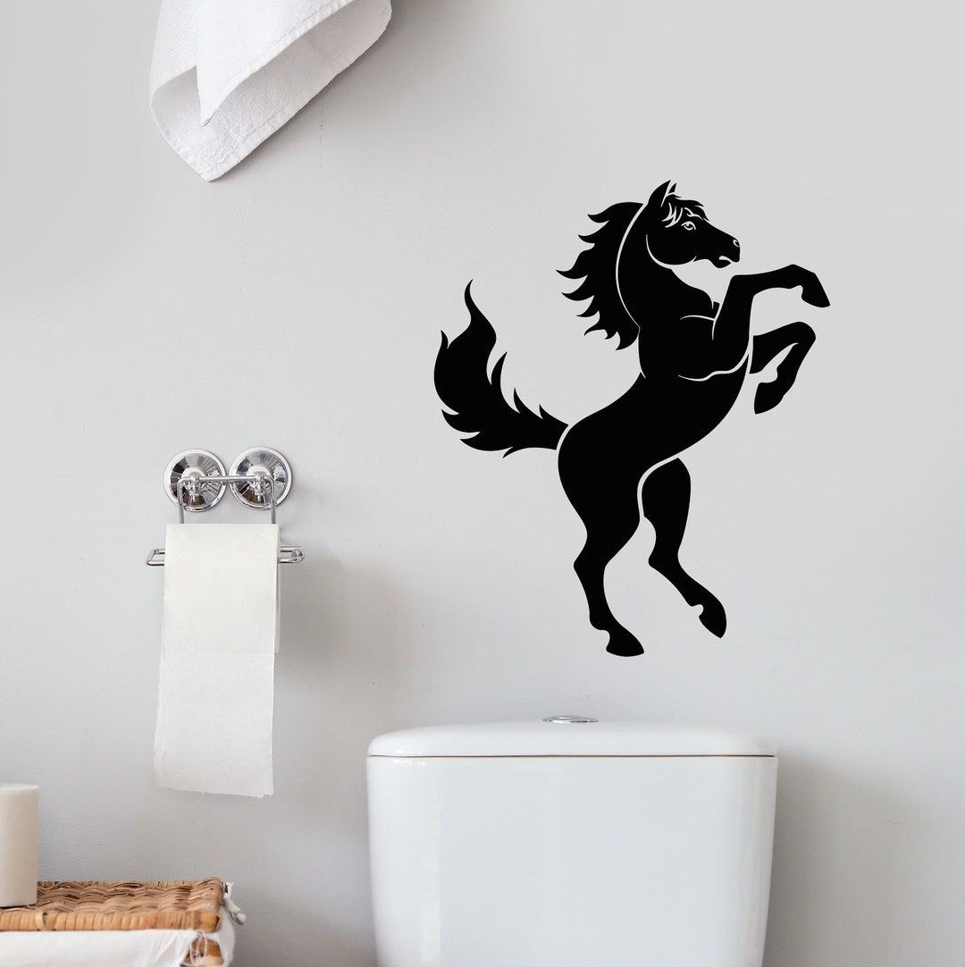 Horse Vinyl Wall Decal Animal Stallion Mustang Pet Stable Stickers ...