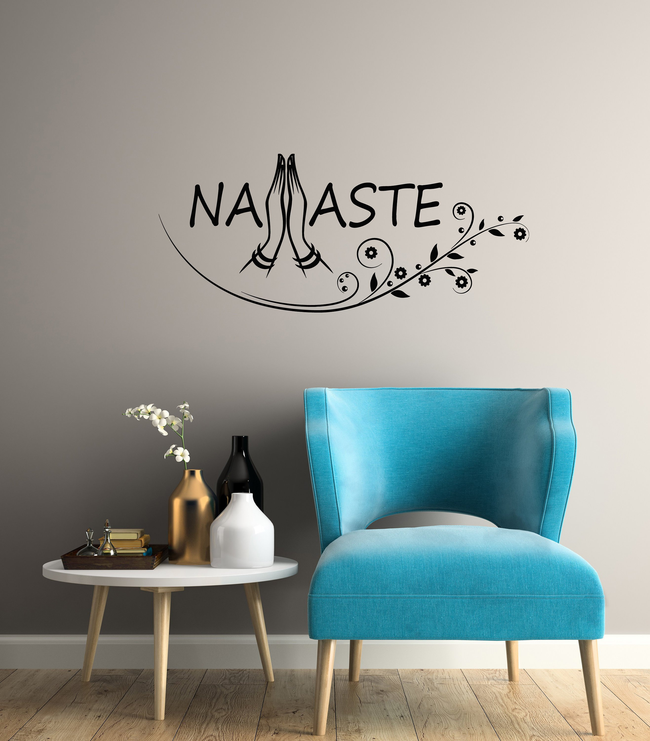 Namaste Vinyl Wall Decal Hindu Hinduism Yoga Meditation Room | Etsy