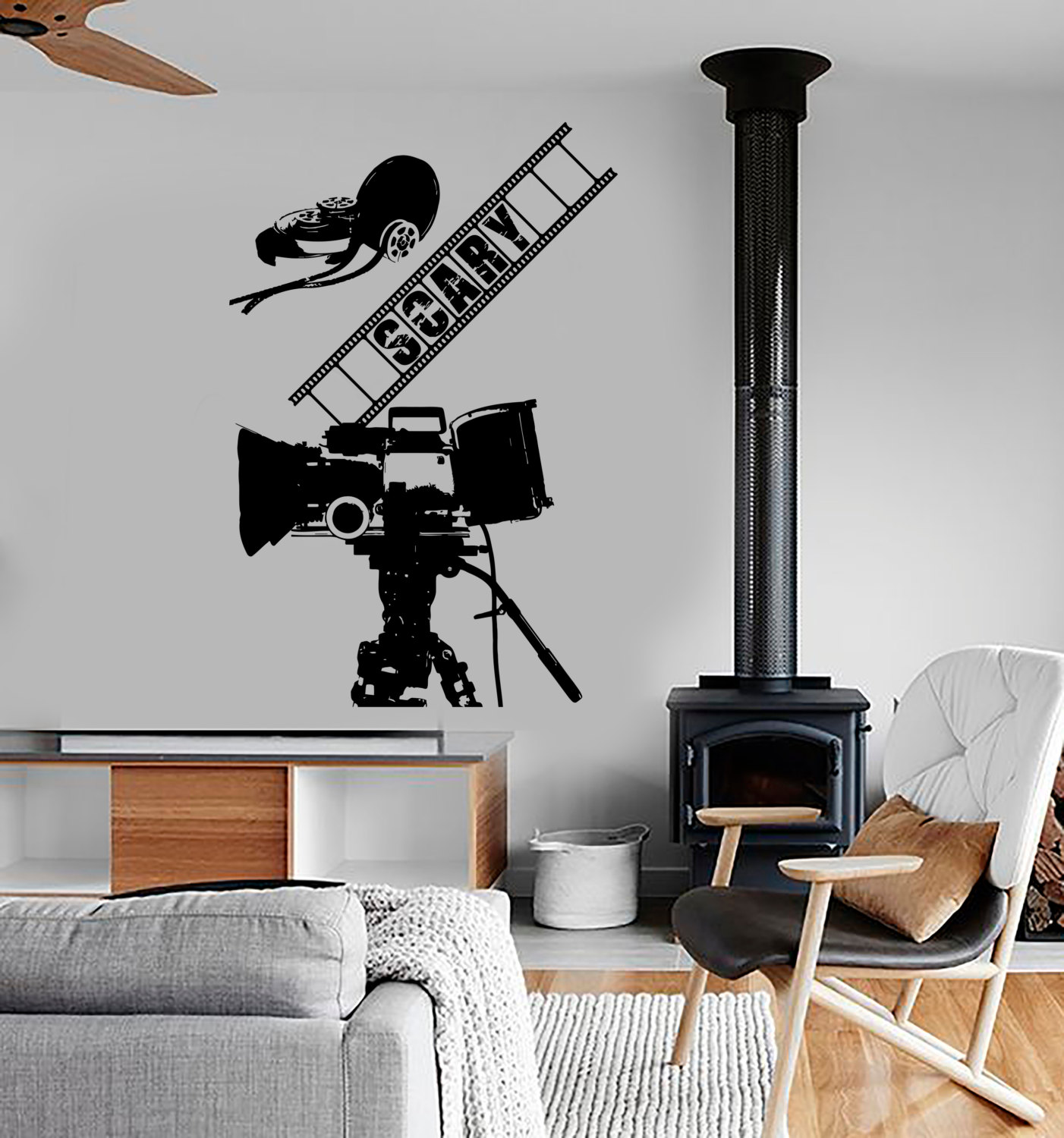 Wall Vinyl Decal Art Scary Movie Thriller Horror Movie Film - Etsy