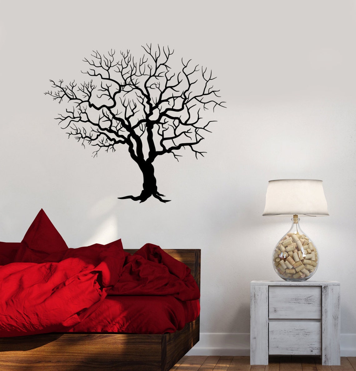 Wall Vinyl Decal Tree Nature Landscape Decor Minimalism Modern | Etsy