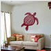 Wall Vinyl Decal Animals Giant Turtle Marine Nautical Ocean Caribbean ...