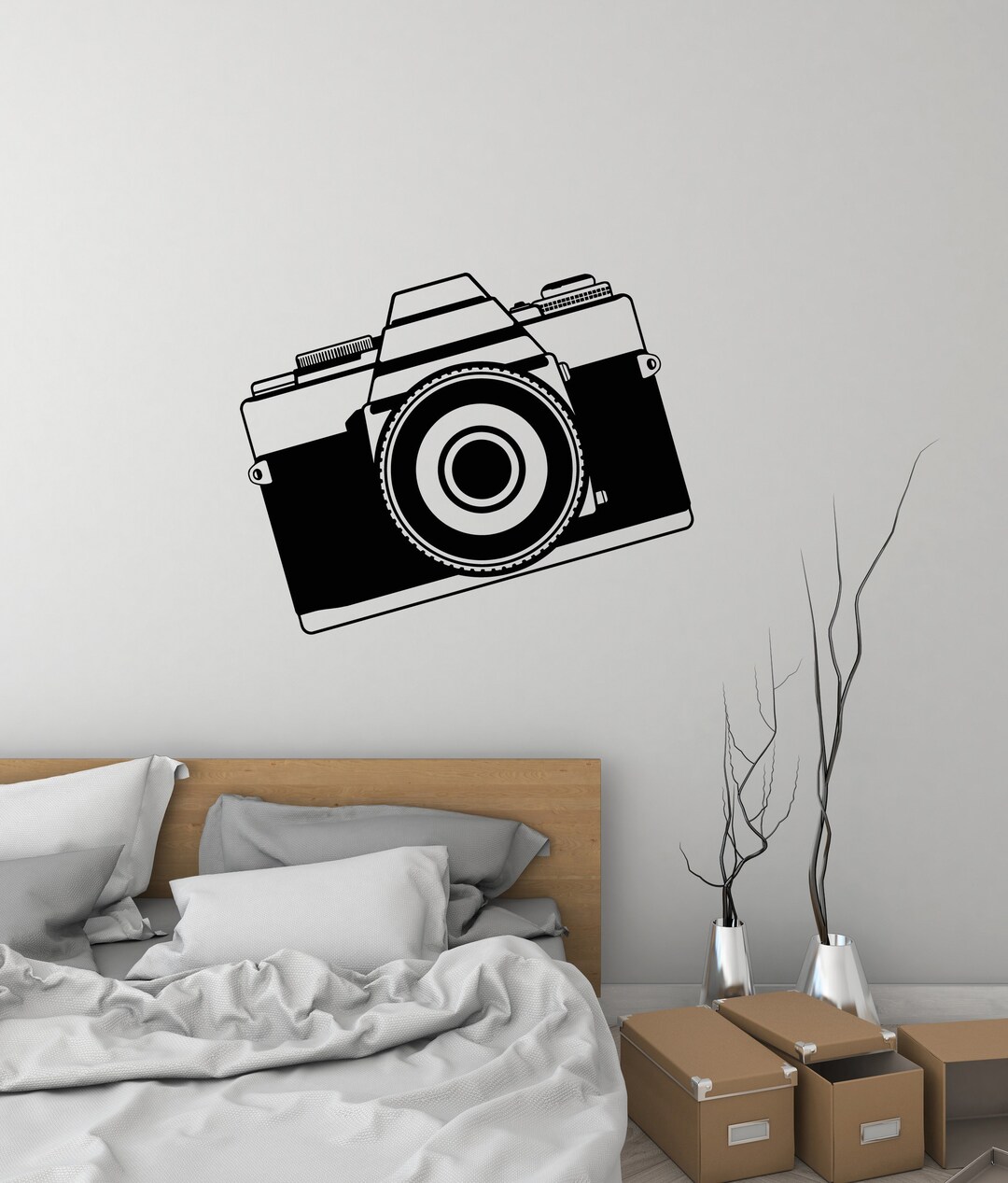 Photo Camera Vinyl Wall Decal Photography Girl Room Home Decor ...