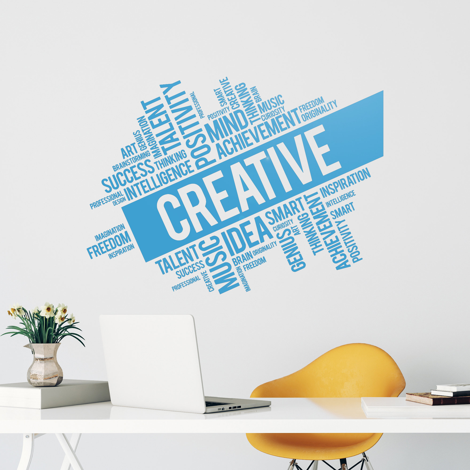Creative Word Cloud Vinyl Wall Decal: Office Inspiration (#6161di) - Etsy