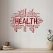 Health Words Vinyl Wall Decal Healthcare Hospital Pharmacy Clinic Home ...