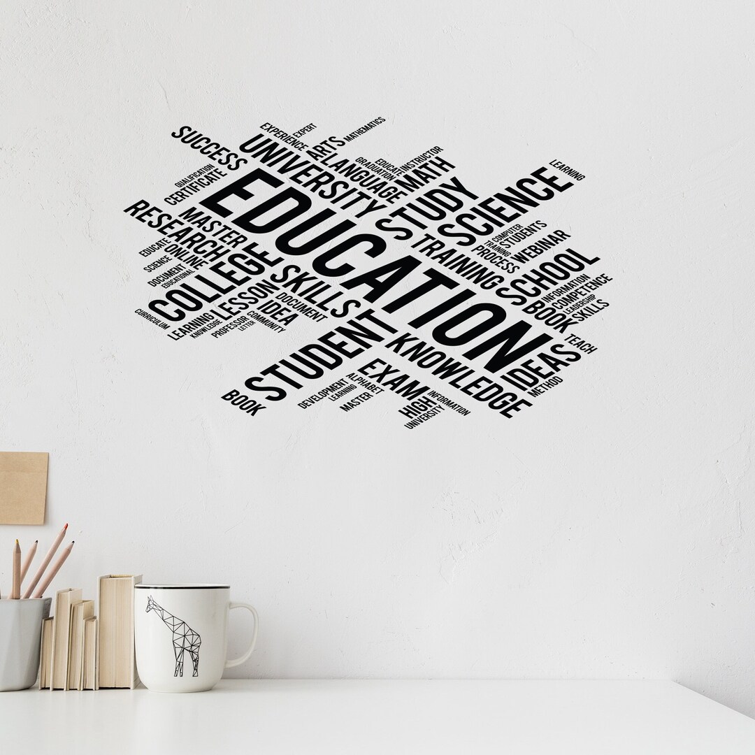 Inspire Learning With Education Vinyl Wall Decal - Classroom Decor ...