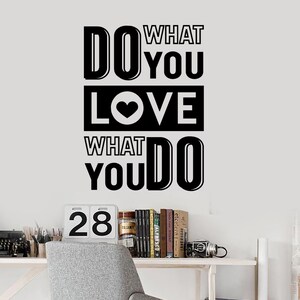 Wall Vinyl Decal Office Space Inspirational Words Motivational Quotes ...